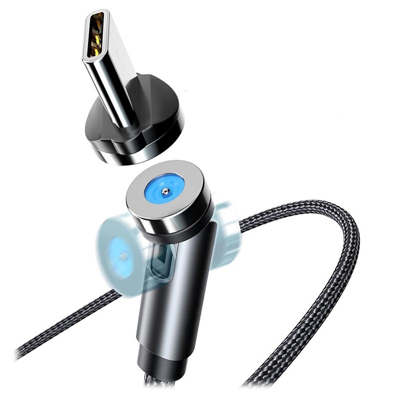 Ladekabel mit drehbarem Magnetstecker - 2m, USB-C