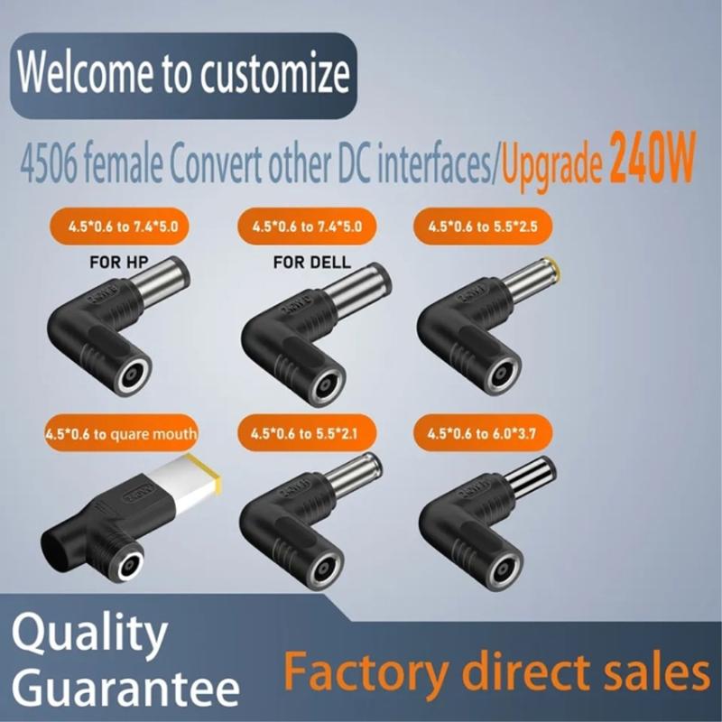 DC Power Adapter Stecker 4.5x0.6mm Buchse auf 6.0x3.7mm Stecker ...