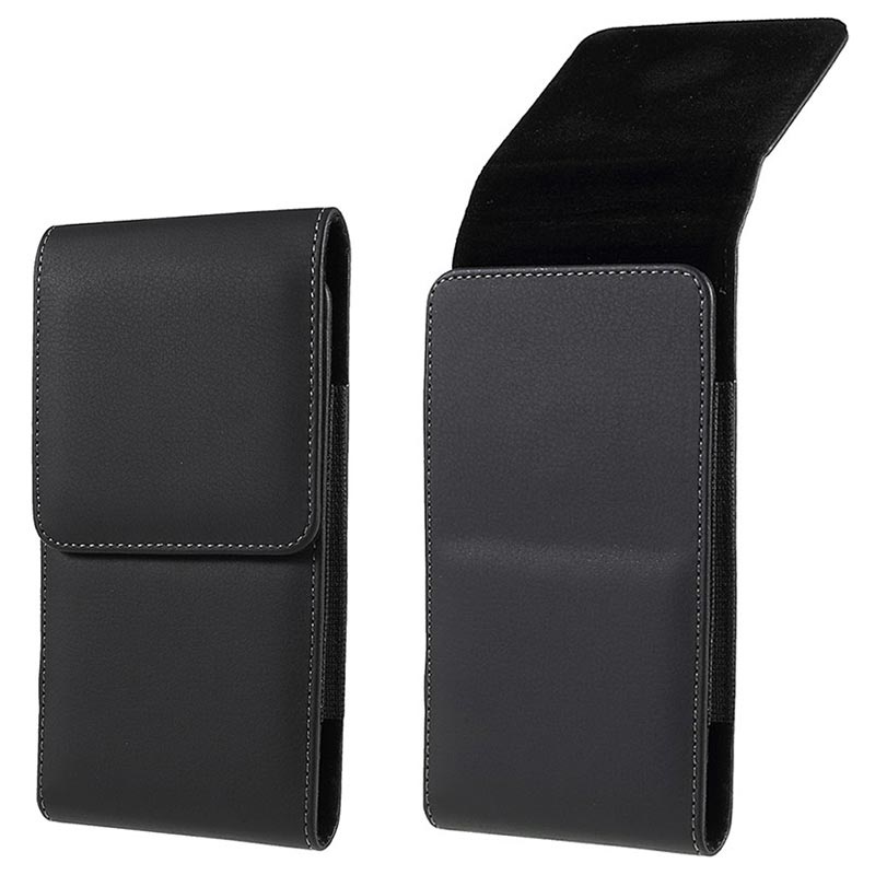 Universelle Vertikale Smartphone Holster-Tasche - 6.7in - Schwarz